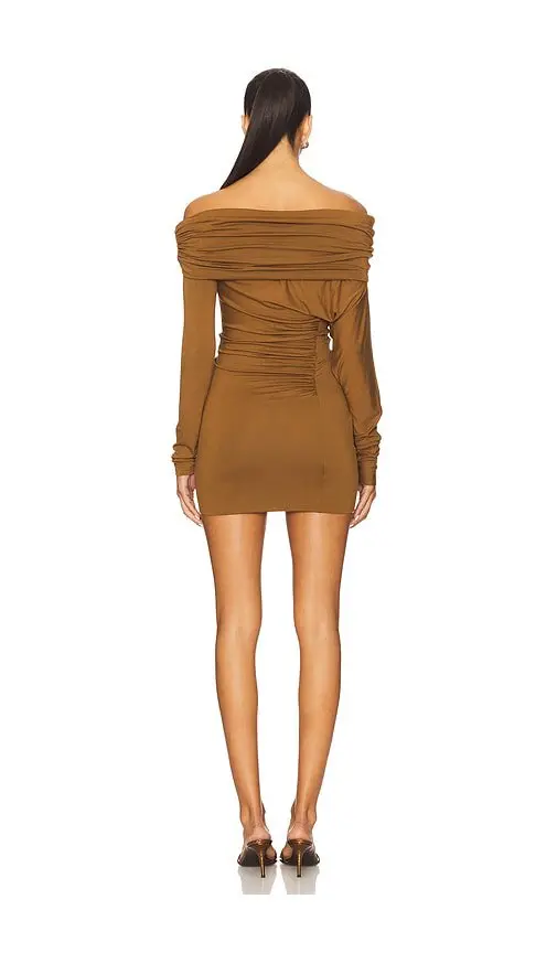 Andamane Zoe Mini Dress - Cigar