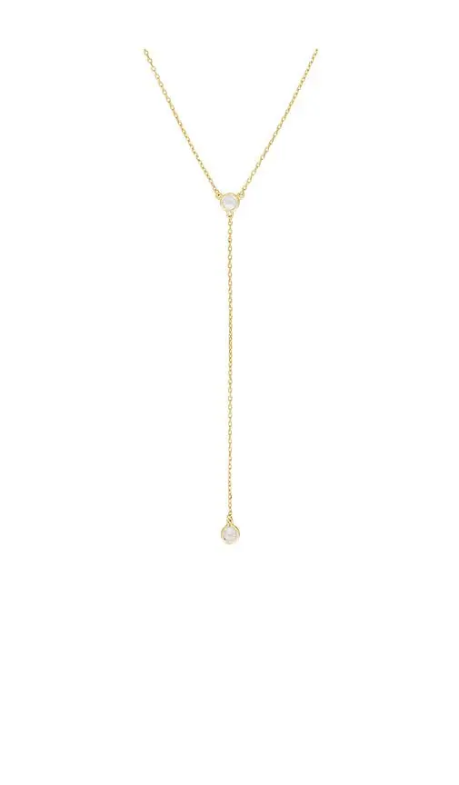 Shashi Solitaire Lariat Necklace