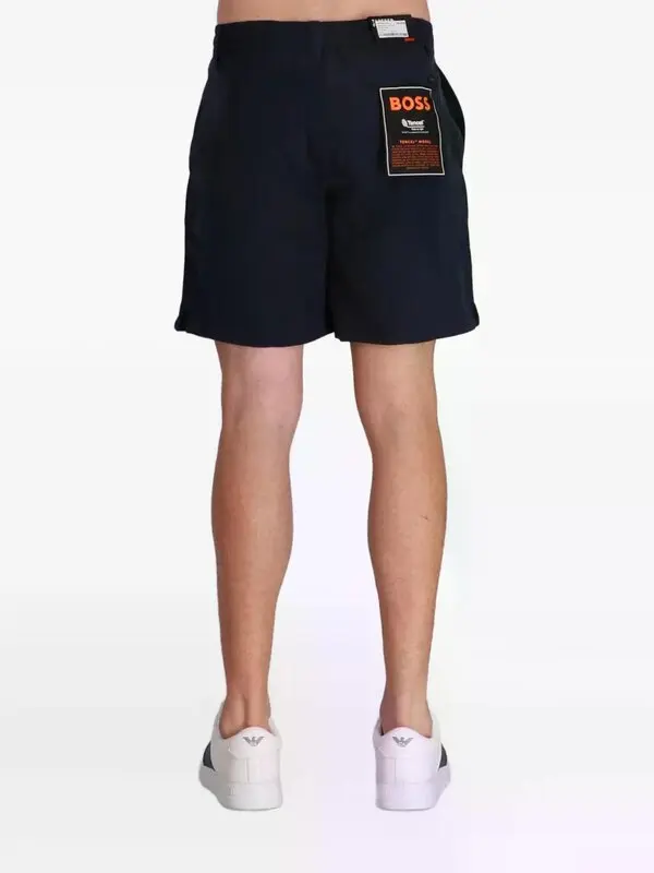 BOSS Logo-appliqué Straight Leg Shorts