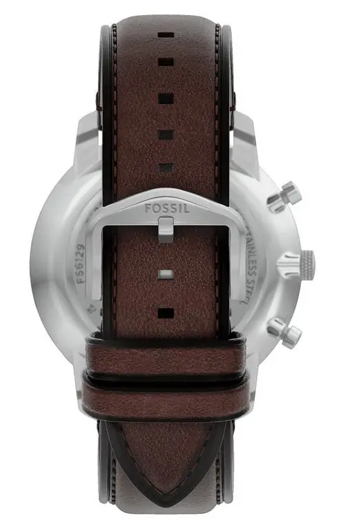 Fossil Neutra Chronograph Leather Strap Watch