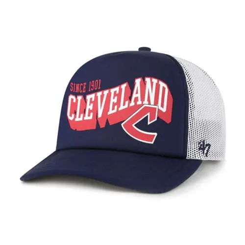 '47 Cleveland Guardians Meander Foam Trucker Cap - Navy