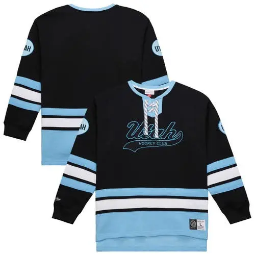 Mitchell & Ness Utah Mammoth Heritage Lace-up Pullover Sweatshirt