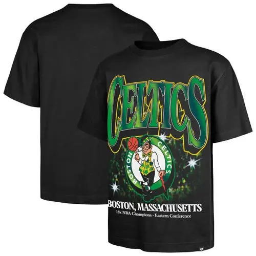 '47 Boston Celtics Past Champs Collection Flashbulb Foundation T-shirt