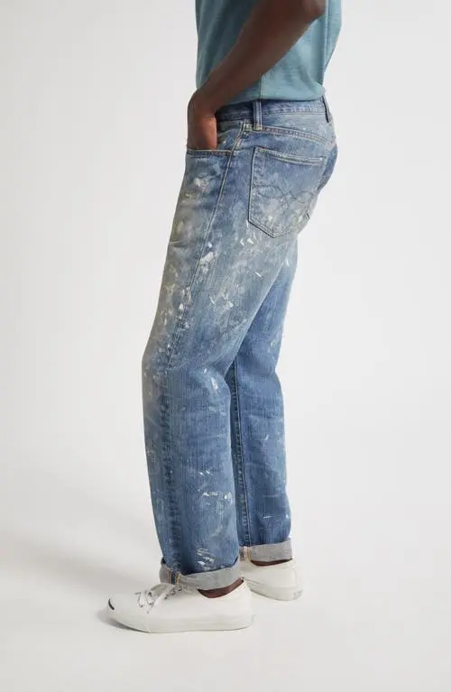 Double Rl Straight Fit Distressed Jeans