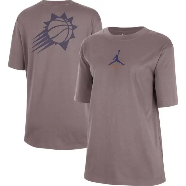 JORDAN BRAND Phoenix Suns Courtside Statement Edition Boyfriend T-shirt - Charcoal