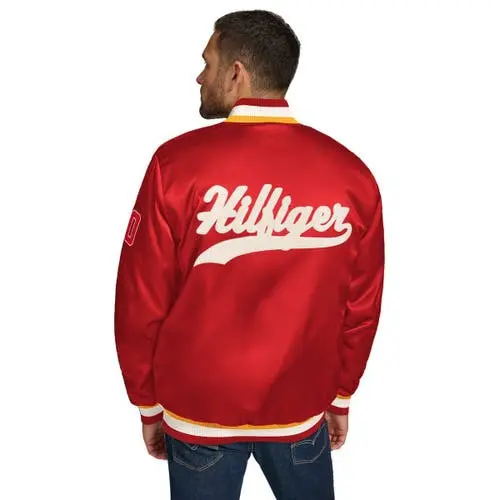Tommy Hilfiger Kansas City Chiefs Satin Jacket - Red