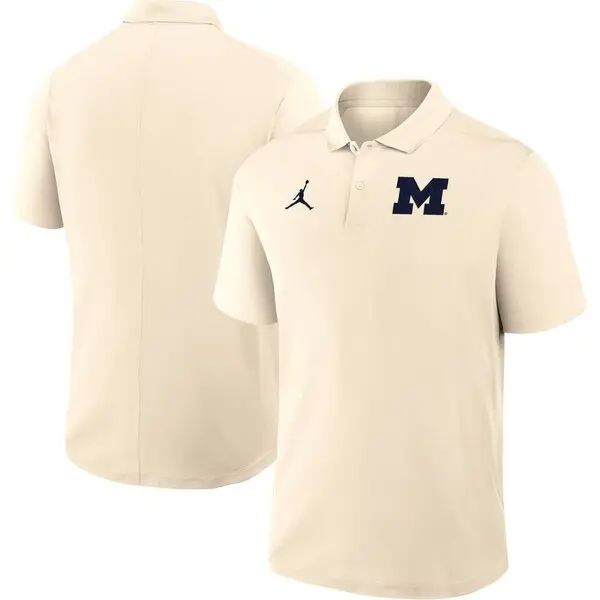 JORDAN BRAND Michigan Wolverines Primary Logo Victory Performance Polo