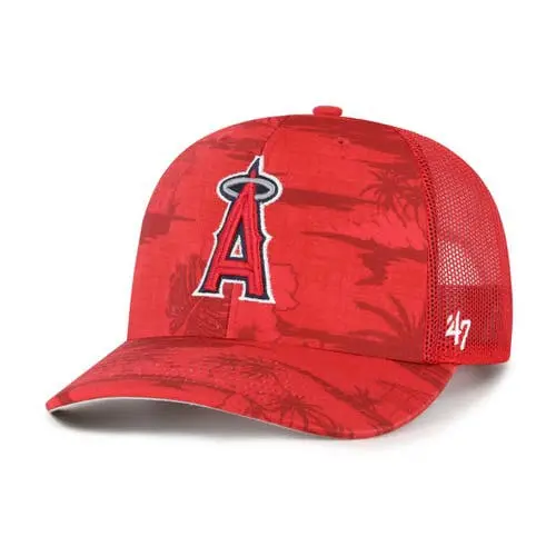 '47 Los Angeles Angels Fiji Trucker Adjustable Hat - Red