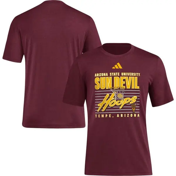 Adidas Arizona State Sun Devils Locker Swish Tri-blend T-shirt - Maroon