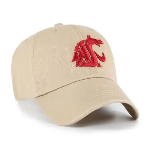 '47 Washington State Cougars Clean Up Adjustable Cap - Khaki