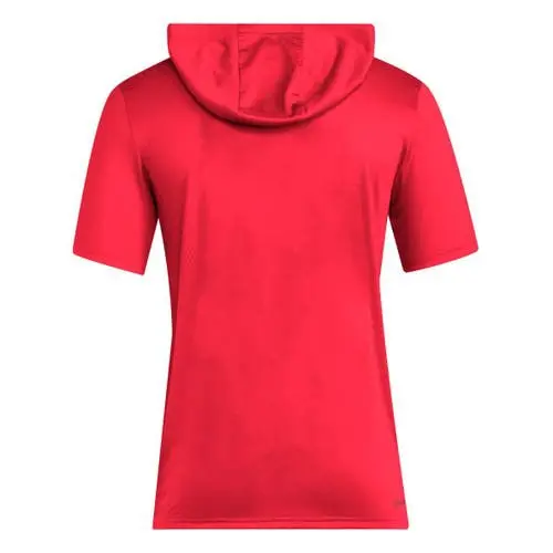 Adidas Nc State Wolfpack 2025 Aeroready Sideline Training Hooded T-shirt - Red