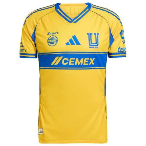 Adidas Tigres Uanl 2025/26 Home Authentic Jersey By