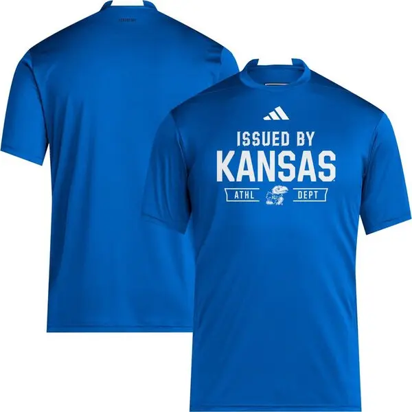 Adidas Kansas Jayhawks 2025 Training Performance Team T-shirt - Royal