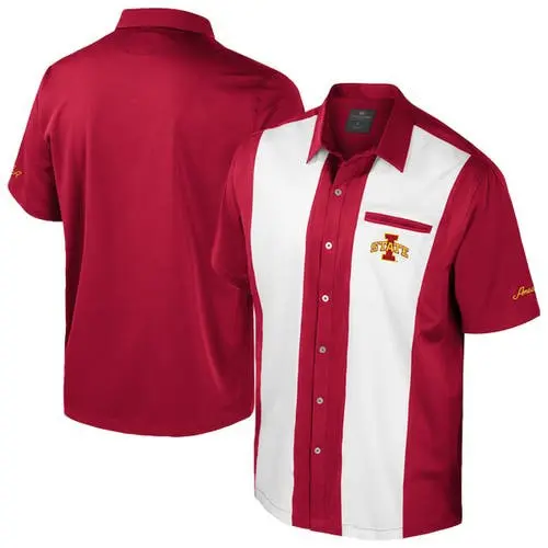 COLOSSEUM Iowa State Cyclones Strike Bowling Button-up Shirt