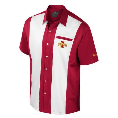 COLOSSEUM Iowa State Cyclones Strike Bowling Button-up Shirt