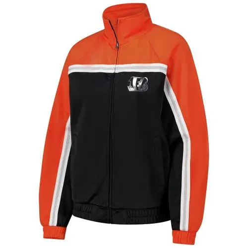 G-III 4HER BY CARL BANKS Cincinnati Bengals Full-zip Track Jacket - Black
