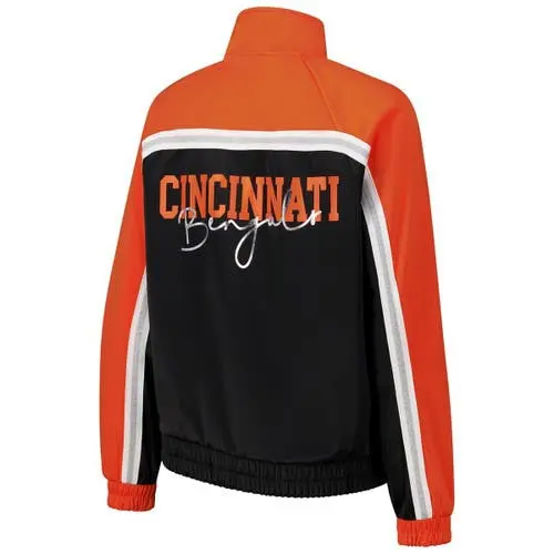 G-III 4HER BY CARL BANKS Cincinnati Bengals Full-zip Track Jacket - Black
