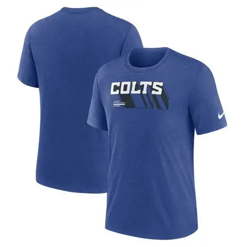 Nike Indianapolis Colts Long Pass Tri-blend T-shirt - Heather Royal