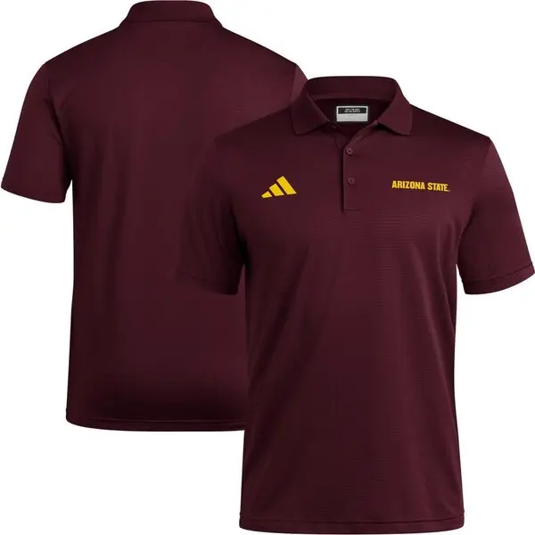 Adidas Arizona State Sun Devils Ultimate 365 Ottoman Polo Shirt - Maroon