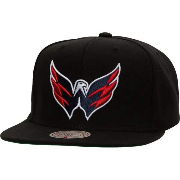 Mitchell & Ness Washington Capitals Core Top Spot Snapback Hat - Midnight Navy