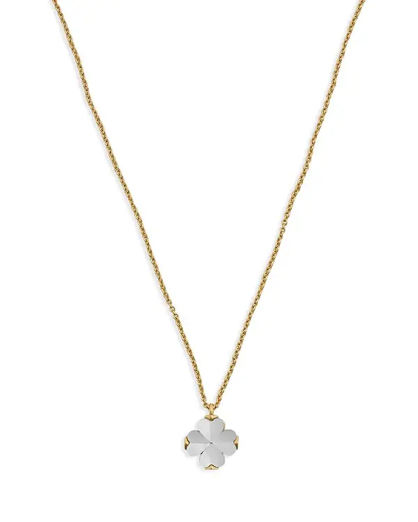 Kate Spade New York Spade Flower Mini Pendant - White