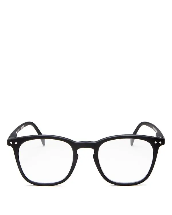IZIPIZI Collection #e Square Reading Glasses, 47mm - Black
