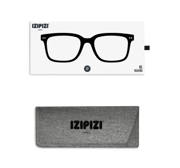 IZIPIZI L Square Reading Glasses - Black