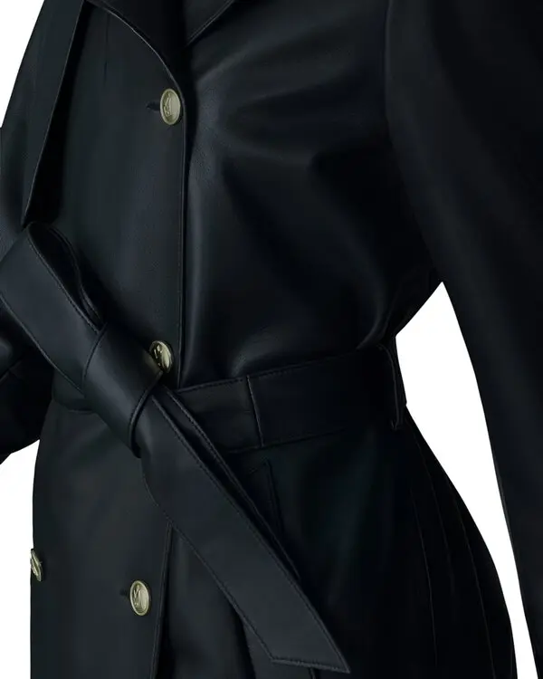 Mackage Maxi Leather Trench Coat