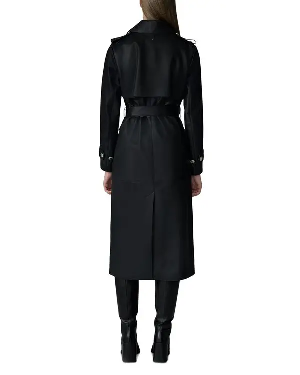 Mackage Maxi Leather Trench Coat