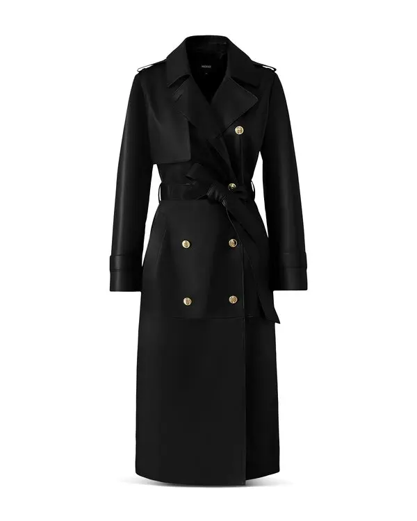 Mackage Maxi Leather Trench Coat