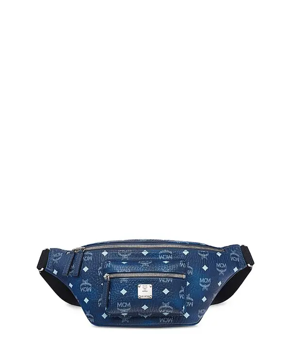 Mcm Fursten Vi Belt Bag - Blue Viset
