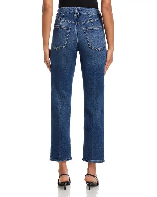 Good American Good Icon Straight Ankle Jeans - Indigo