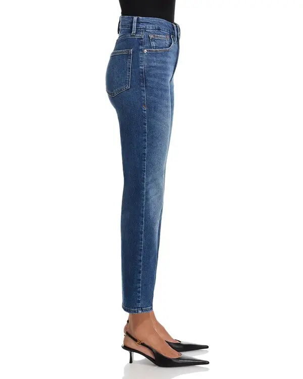 Good American Good Icon Straight Ankle Jeans - Indigo
