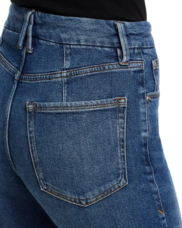 Good American Good Icon Straight Ankle Jeans - Indigo