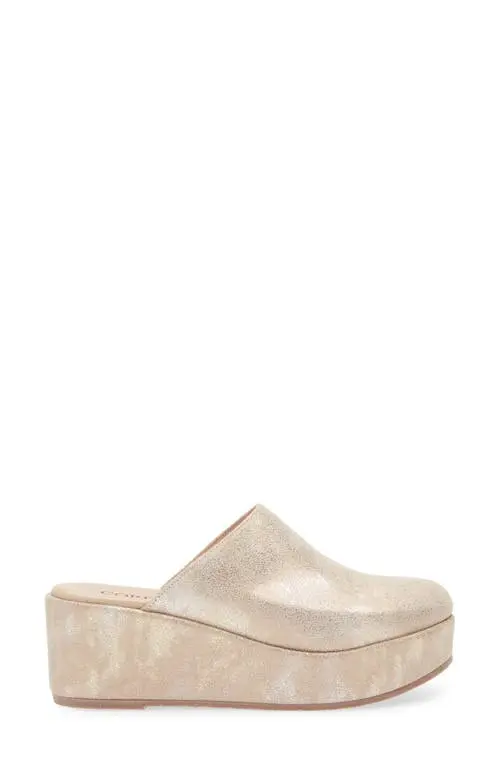 Cordani Camryn Shimmer Platform Wedge Mule
