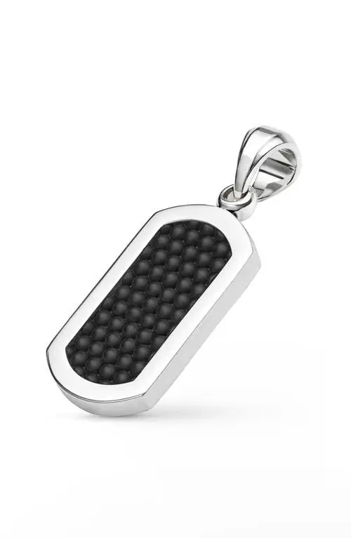 Lagos Anthem Caviar Bead Amulet - Silver
