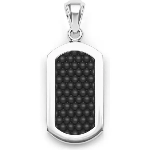 Lagos Anthem Caviar Bead Amulet - Silver