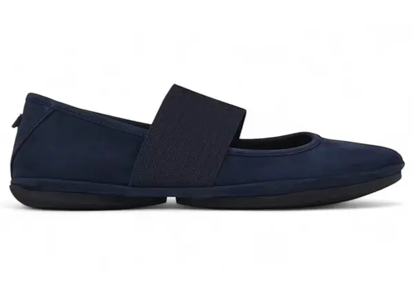 Camper Right Ballerina Mary Jane Nubuck - Blue