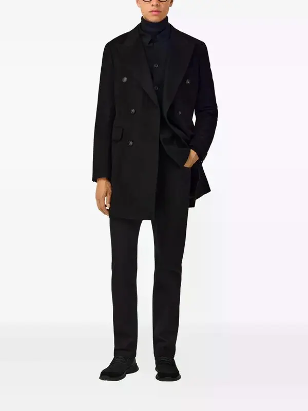 Boggi Milano Double-breasted Cashmere Coat