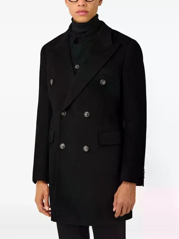 Boggi Milano Double-breasted Cashmere Coat