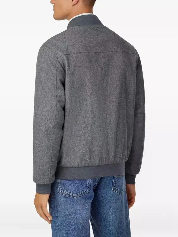 Boggi Milano Wool-blend Bomber Jacket