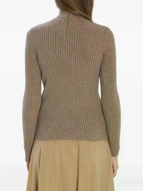 Max Mara Ribbed High-neck Sweater