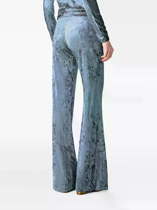 FORTE_FORTE Crushed-velvet Trousers - Blue