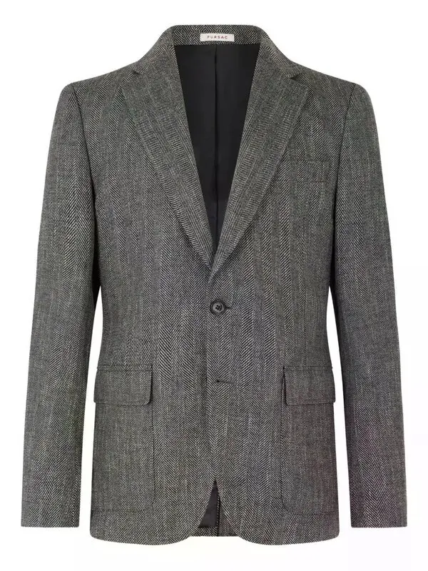 FURSAC Herringbone Blazer - Grey