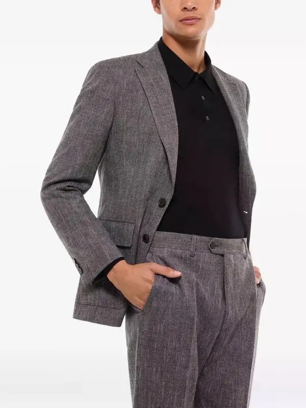 FURSAC Herringbone Blazer - Grey