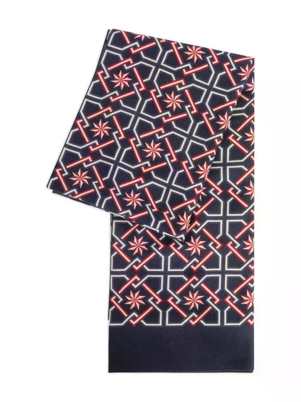 FURSAC Geometric-star-print Scarf - Blue