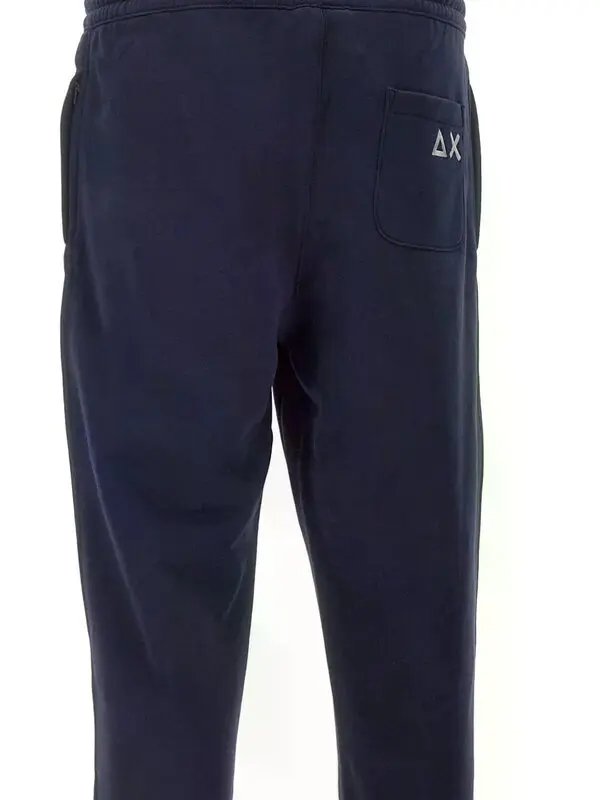 SUN 68 Drawstring Cuffed Track Pants - Blue