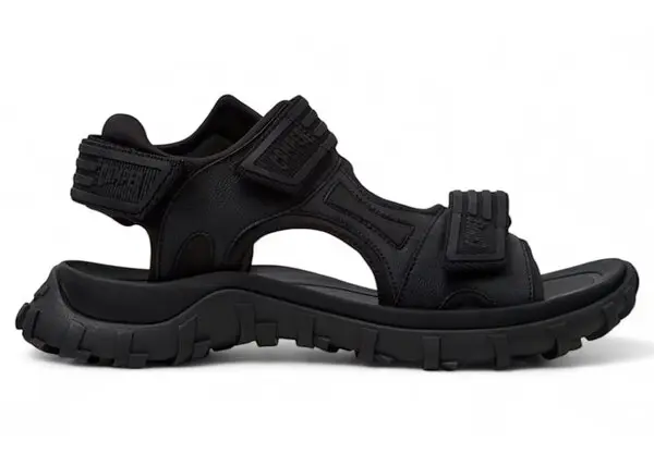 Camper Drift Trail Leather Sandal - Black