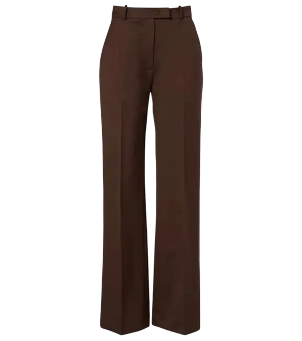 THE FRANKIE SHOP Lenora Straight Pants - Brown