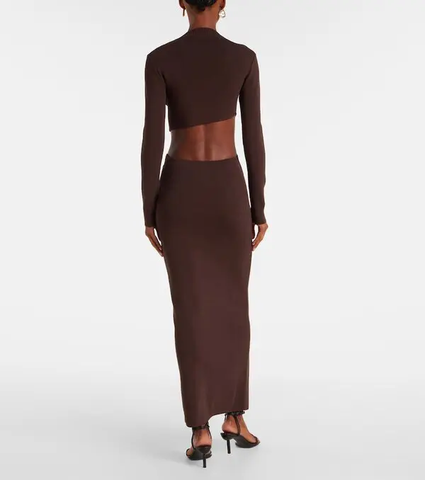 Christopher Esber Asymmetric Knitted Crop Top